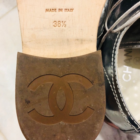CHANEL | Shoes | Chanel Laceup Oxford Shoes | Poshmark
